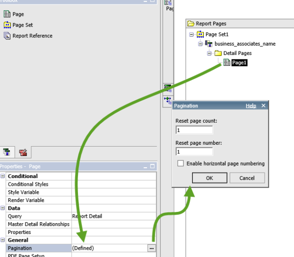 Cognos Page Numbering - Capitalize Analytics