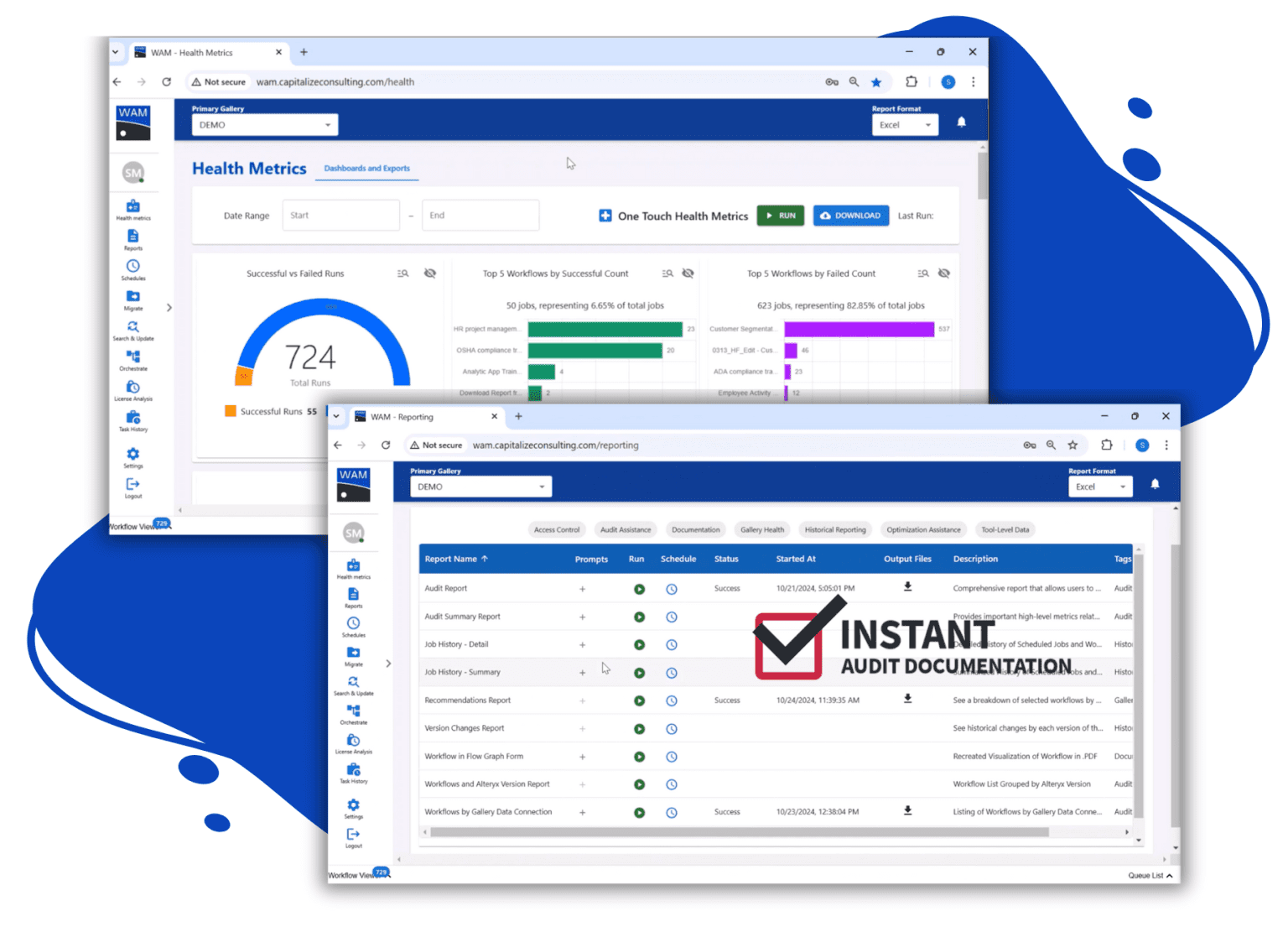 Workflow Admin Manager (WAM) - Capitalize Analytics